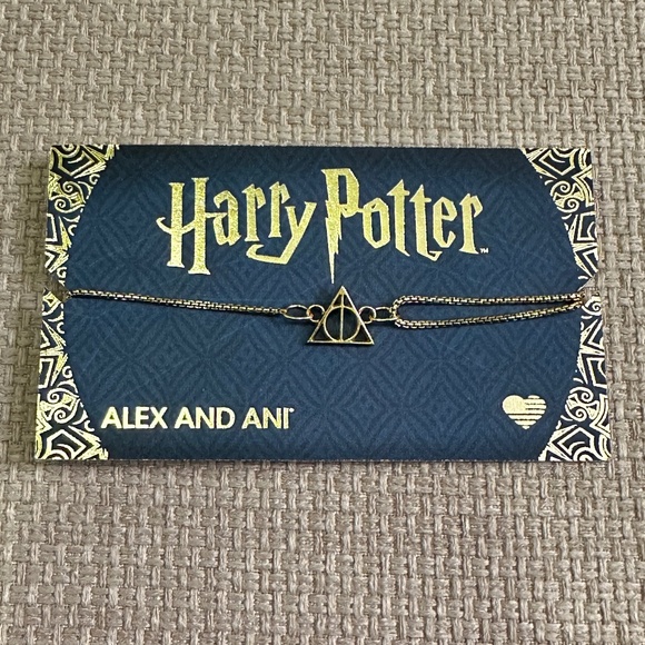 Alex and Ani | Jewelry | Nwt Alex And Ani Harry Potter Deathly Hallows Pull Chain Bracelet 4k ...